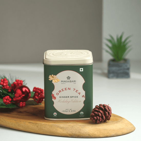 Shop Ginger Spice Green Tea – Holiday Edition Blend – Makaibari Tea