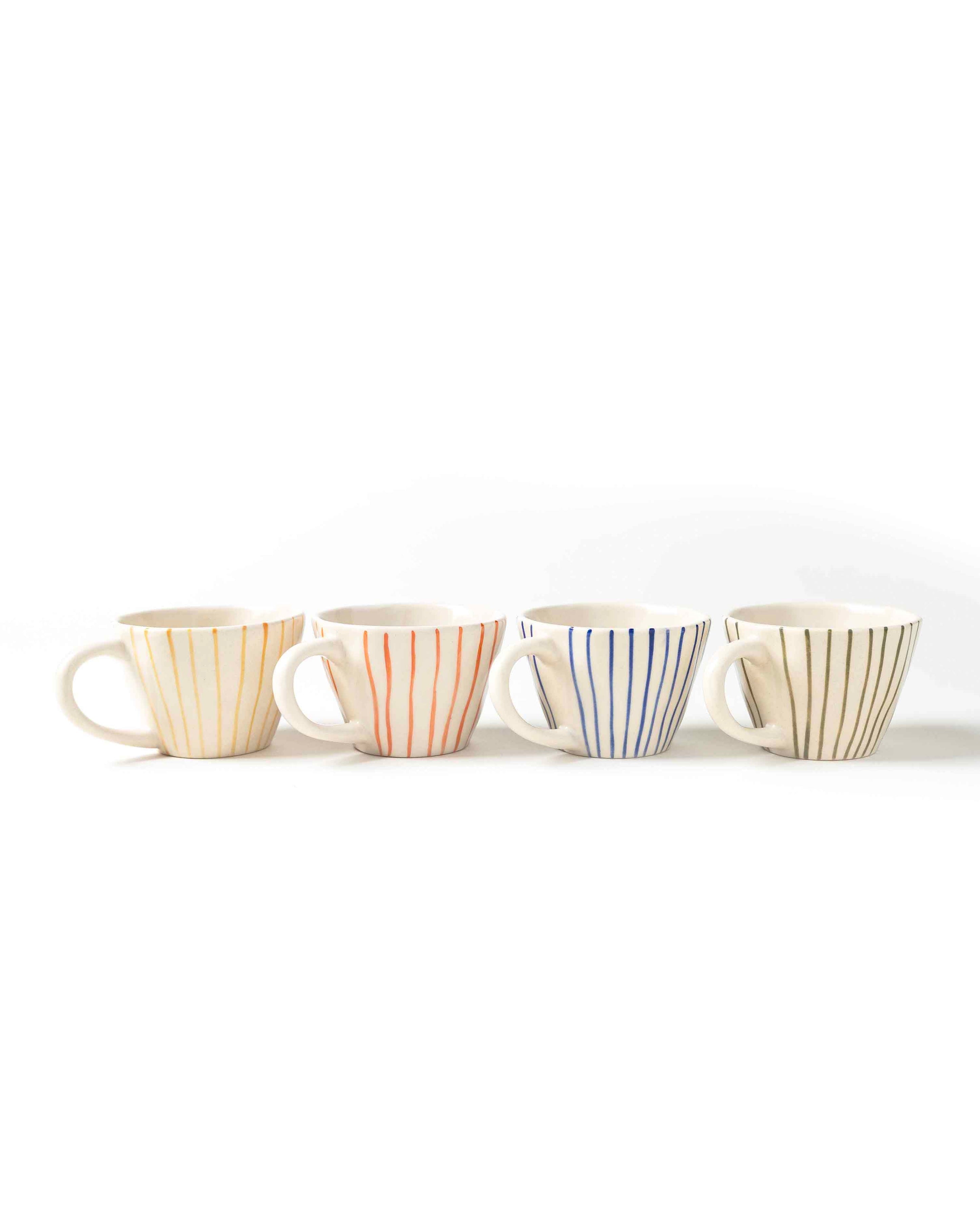 Shop Organic Tea Cup with Hand-Painted Stripes – Teaware – Makaibari Tea